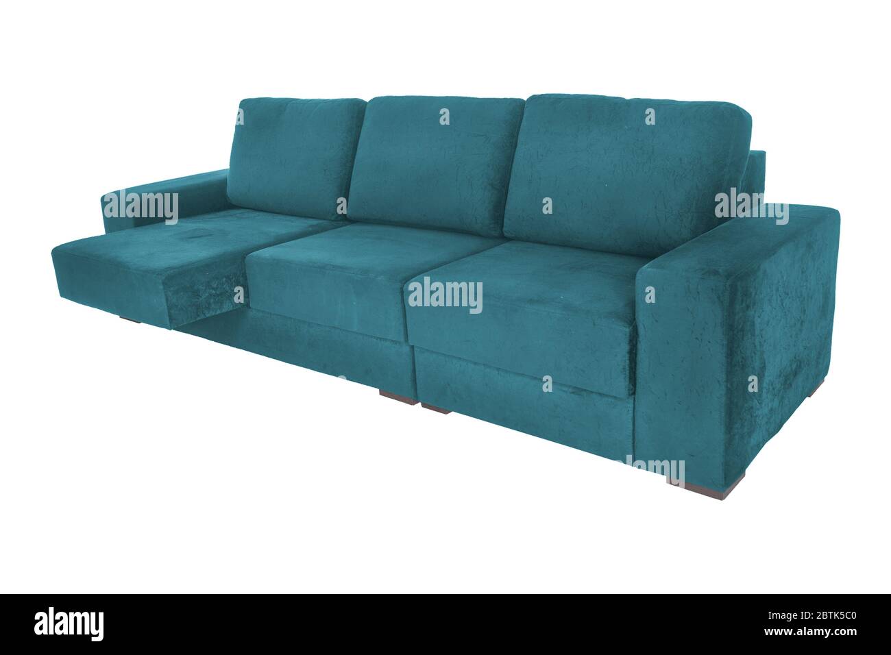 Studio shot of a beautiful modern sofa isolated on white background ...