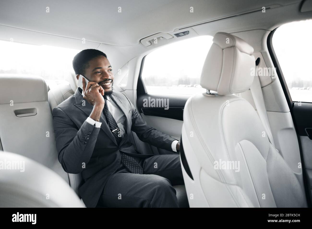 Empty back seat of car hi-res stock photography and images - Alamy