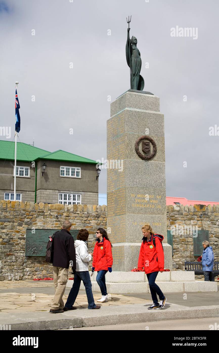 Liberation Monument (1982 War Memorial) in Port Stanley, Falkland ...