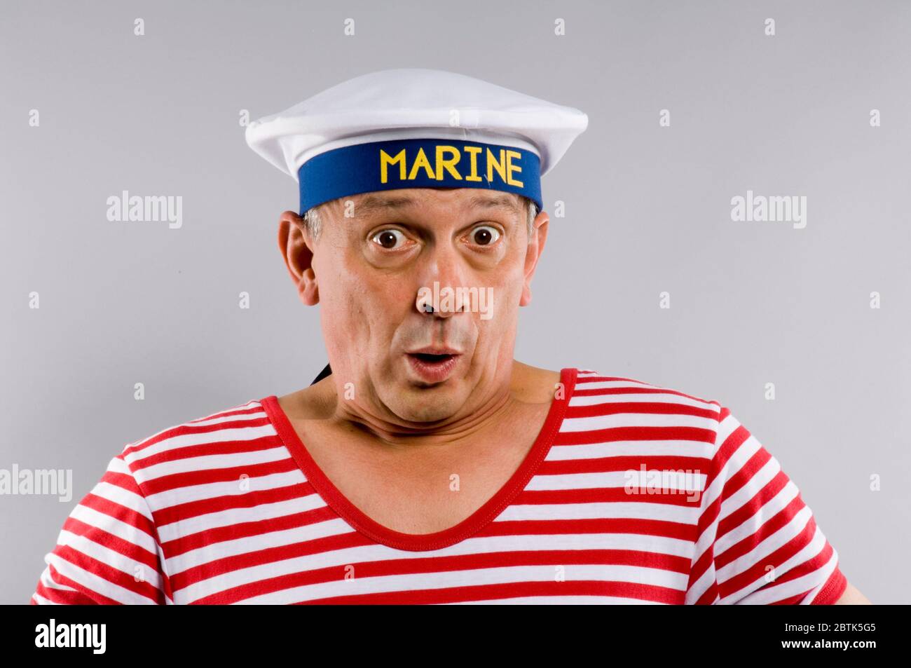 portrait of a funny silor Stock Photo - Alamy
