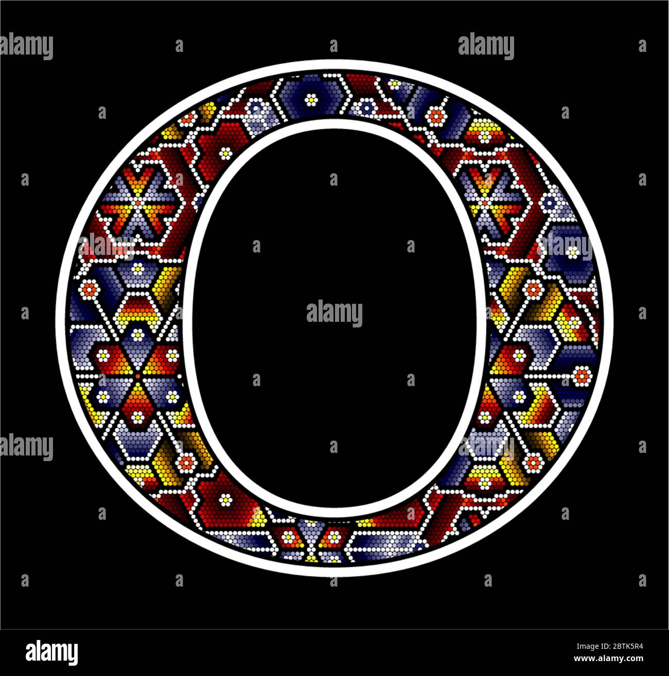 Decorative letter o dots hi-res stock photography and images - Alamy