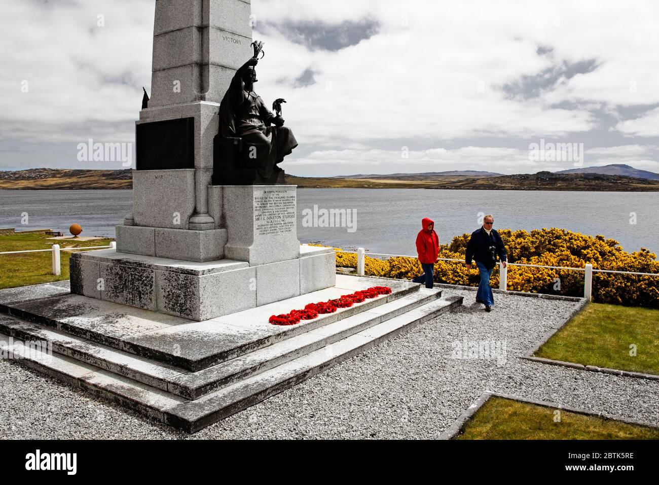 1914 Battle of the Falklands Memorial in Port Stanley, Falkland Islands ...