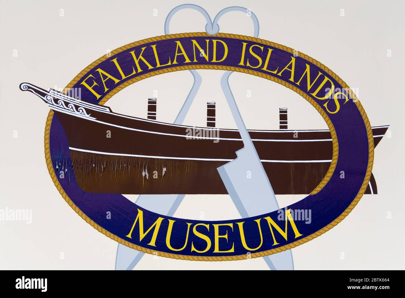 The Falkland Islands Museum in Port Stanley, Falkland Islands (Islas ...