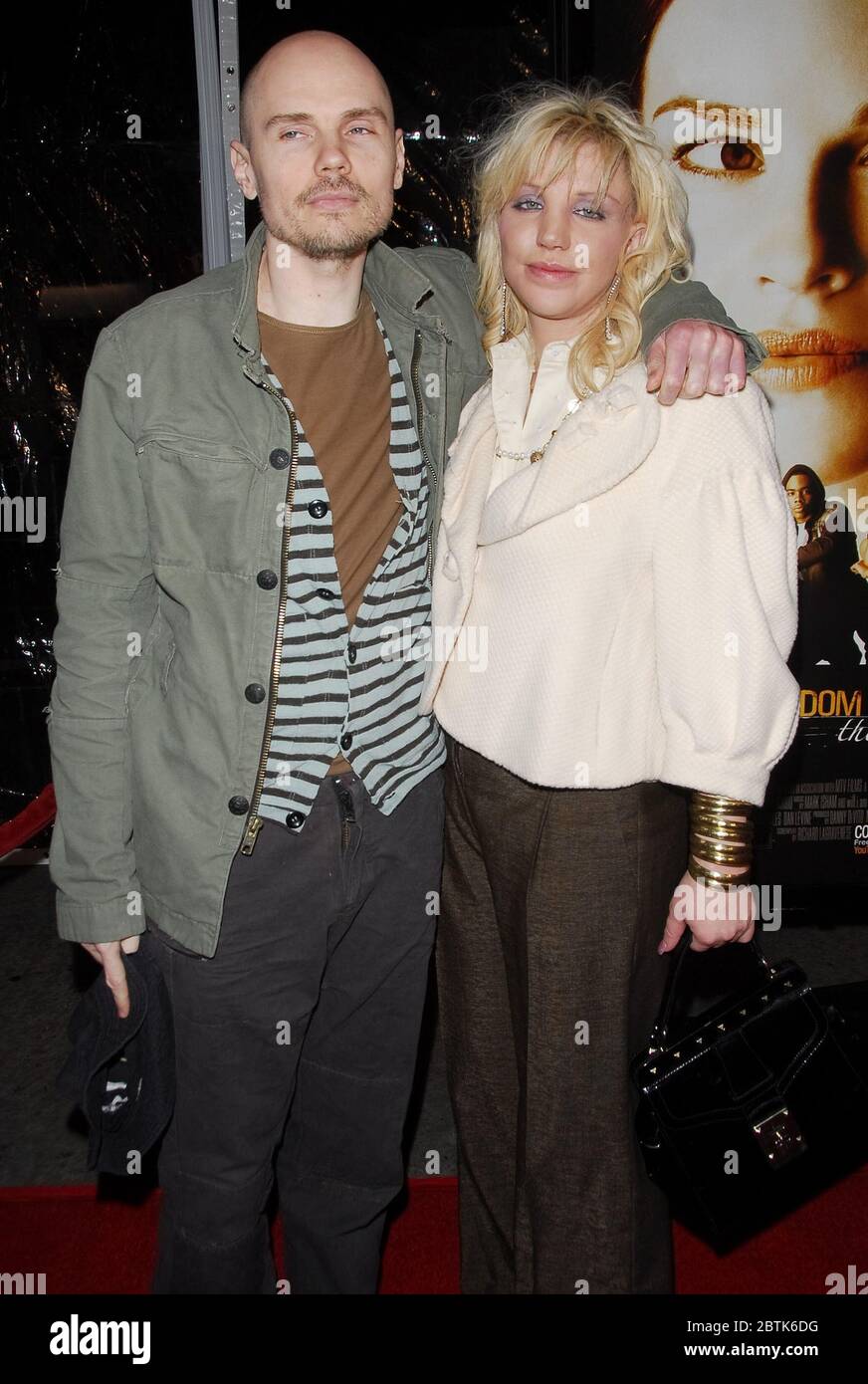 Billy Corgan and Courtney Love at the Los Angeles Premiere of "Freedom ...