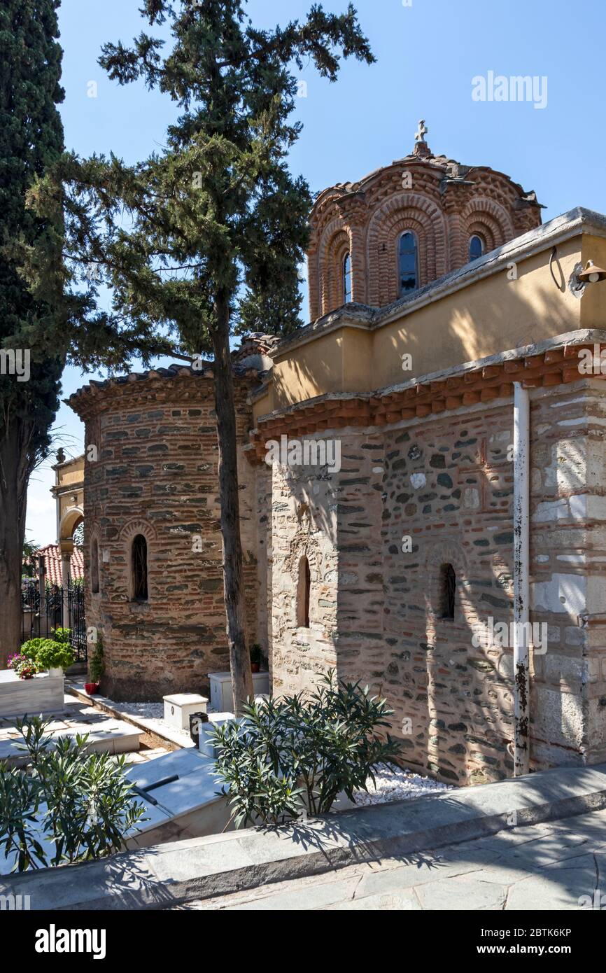 THESSALONIKI, GREECE - SEPTEMBER 22, 2019: Ancient Vlatadon Monastery ... THESSALONIKI, GREECE - SEPTEMBER 22, 2019: Ancient Vlatadon Monastery ...
