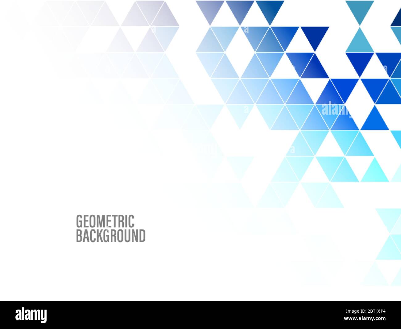 Abstract background of triangles, vector design Blue triandles ...