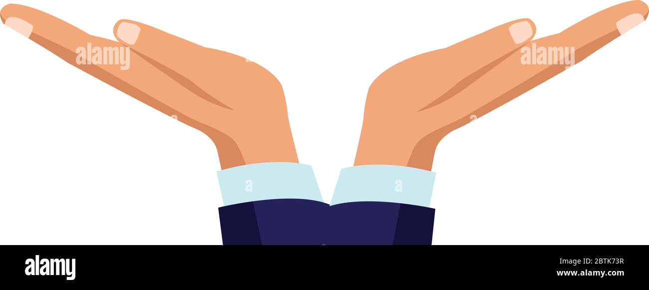 hands human receiving isolated icon Stock Vector Image & Art - Alamy