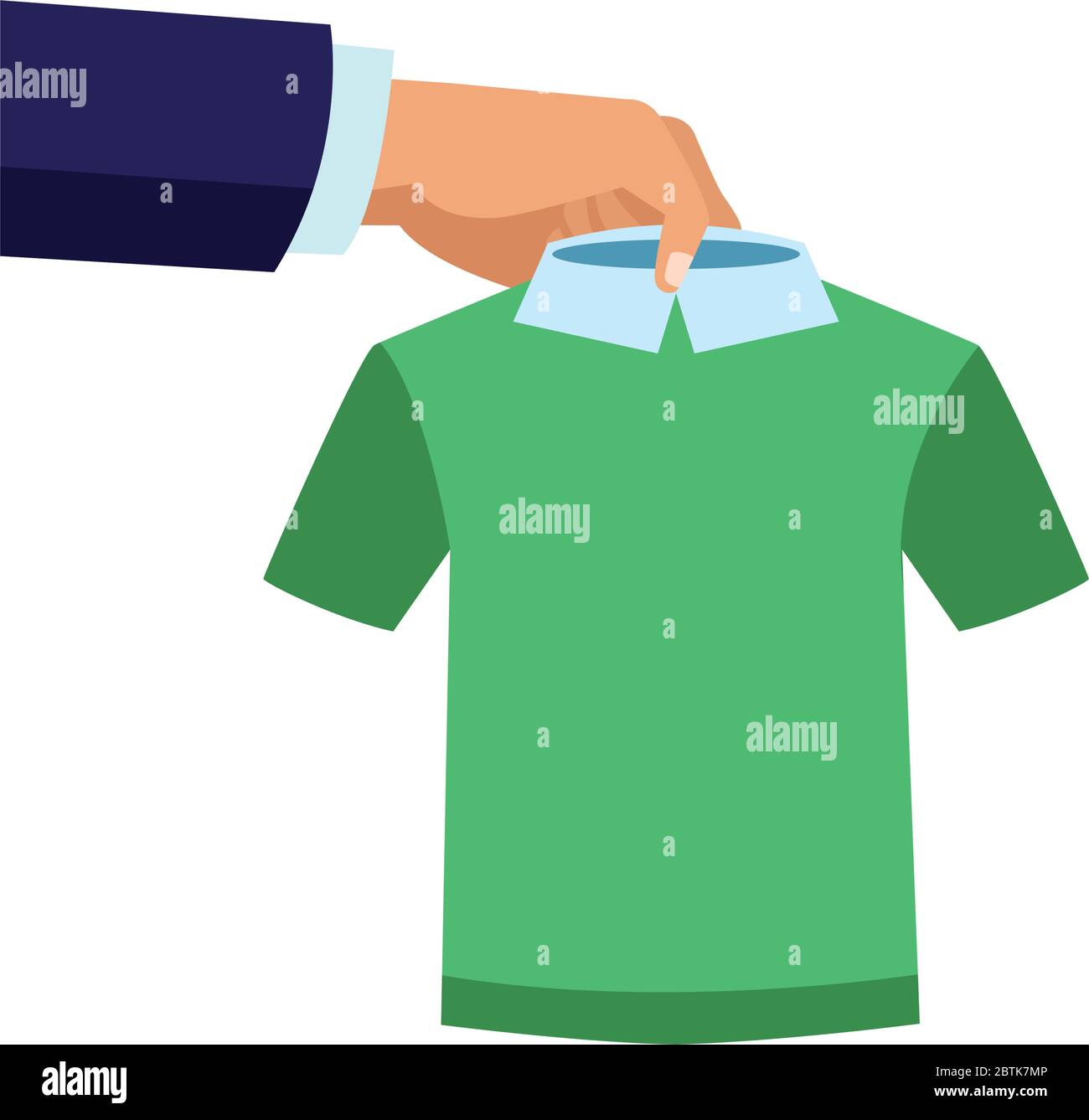 hand with shirt clothes wear Stock Vector Image & Art - Alamy