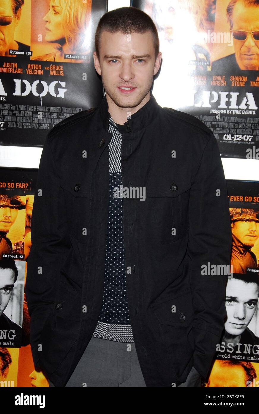Justin Timberlake at the World Premiere of "Alpha Dog" held at the ...