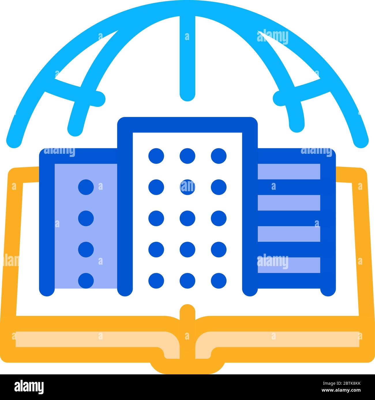urban geography icon vector outline illustration Stock Vector Image ...