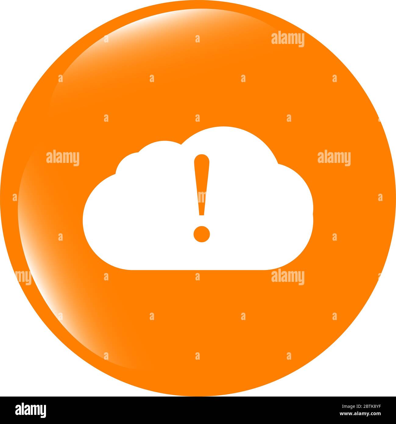 speech bubbles with exclamation mark web icon Stock Photo - Alamy
