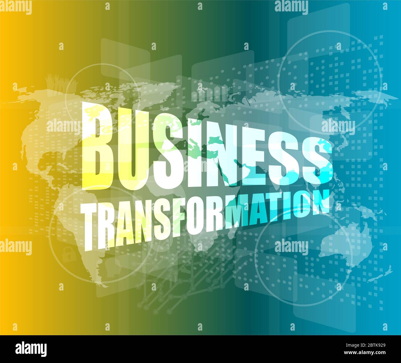 business transformation words on touch screen interface Stock Photo - Alamy