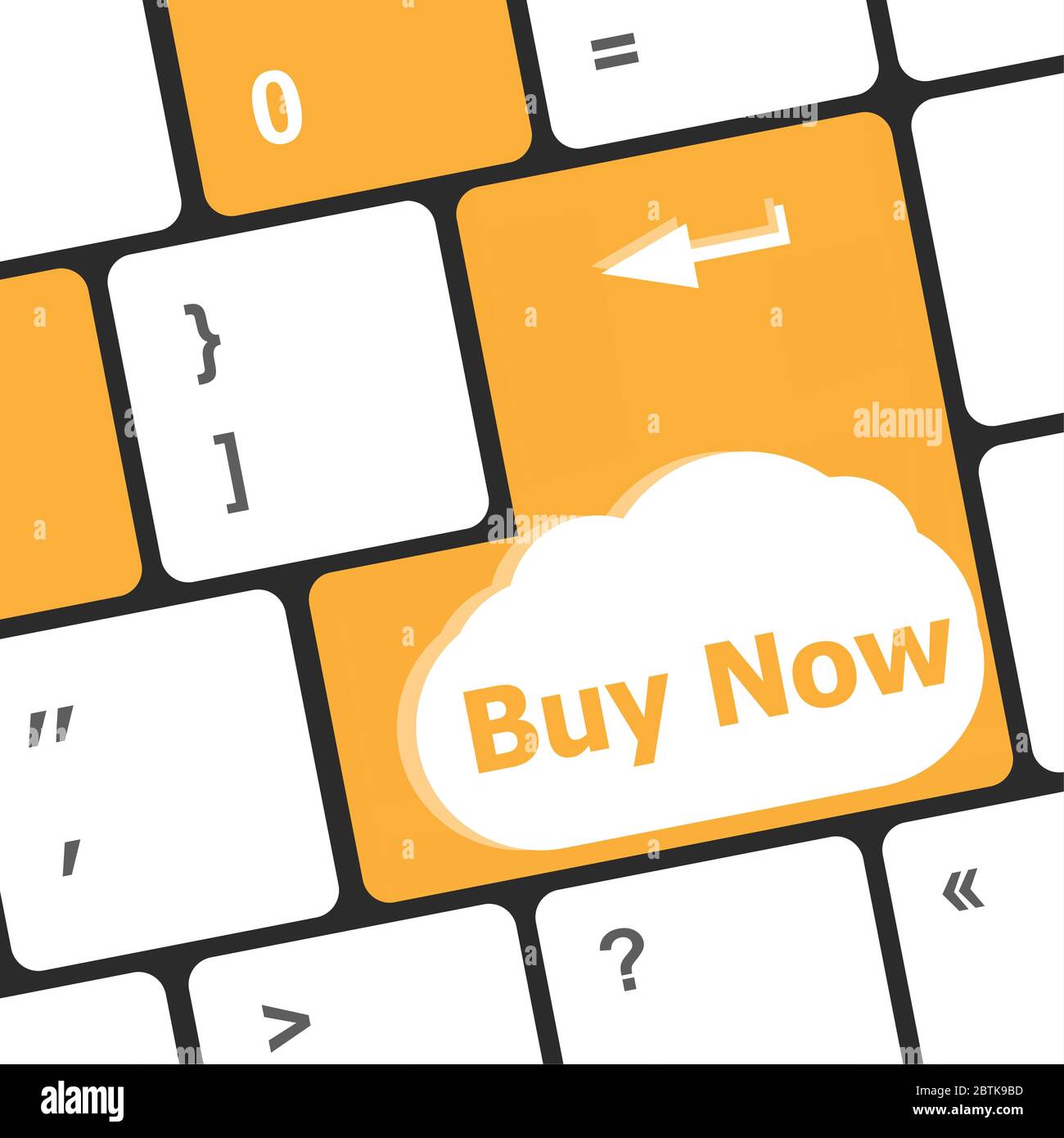 keyboard keys buy now icon - business concept Stock Photo - Alamy
