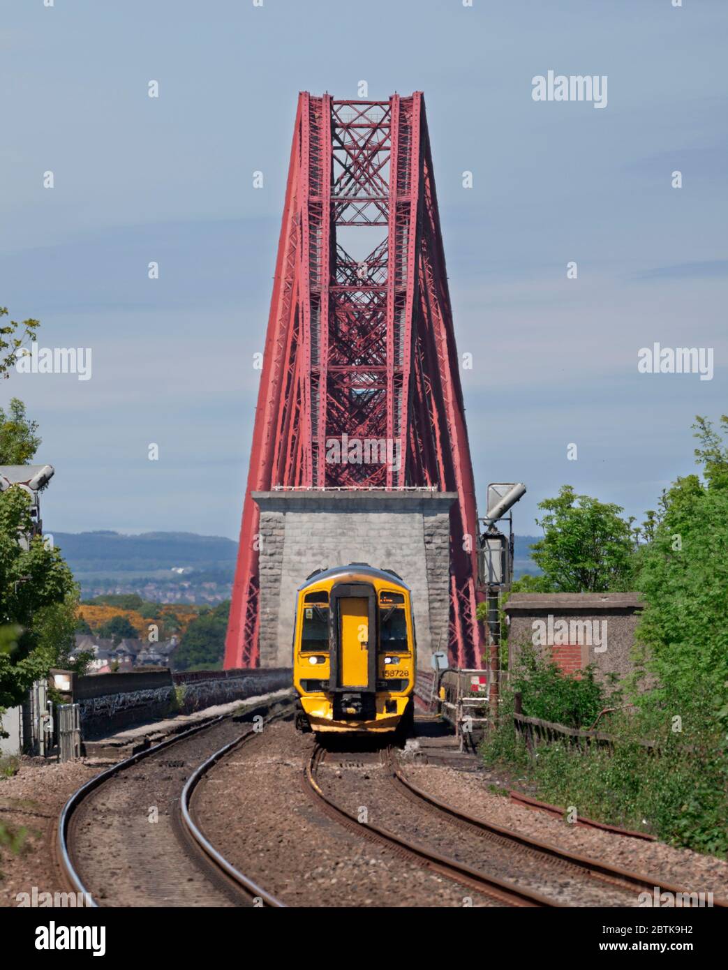 Scotrail class 158 express sprinter train 158728 running off the Forth ...