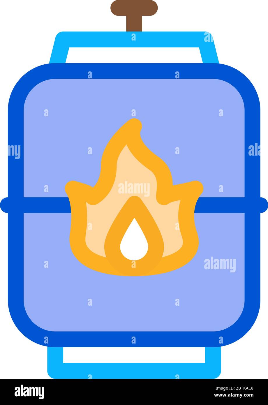explosive gas tank icon vector outline illustration Stock Vector Image ...