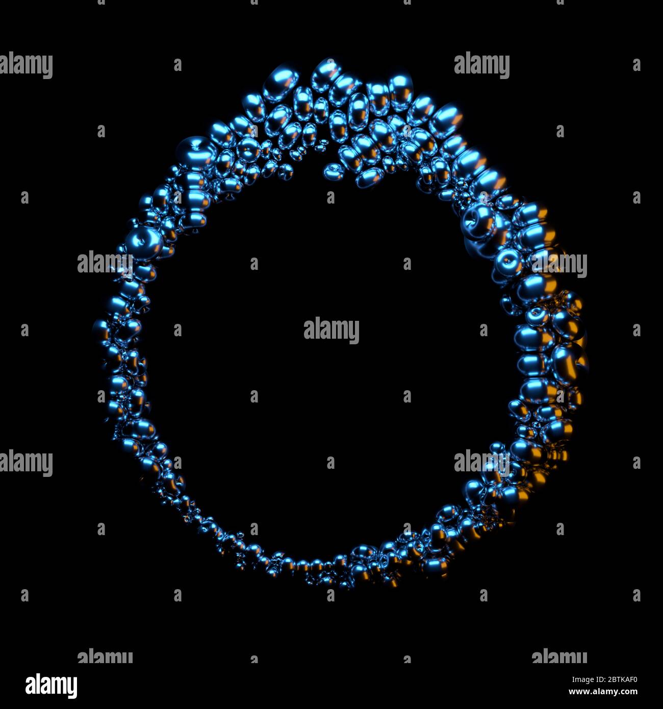 Abstract jewelry circular composition of low poly spheres and polygons ...
