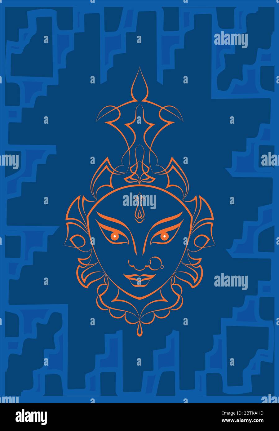 Durga Goddess of Power Vector Art Stock Vector Image & Art - Alamy