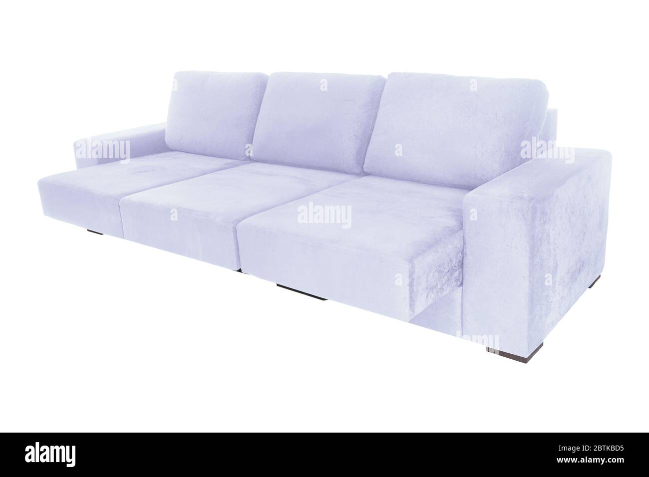 Studio shot of a beautiful modern sofa isolated on white background ...