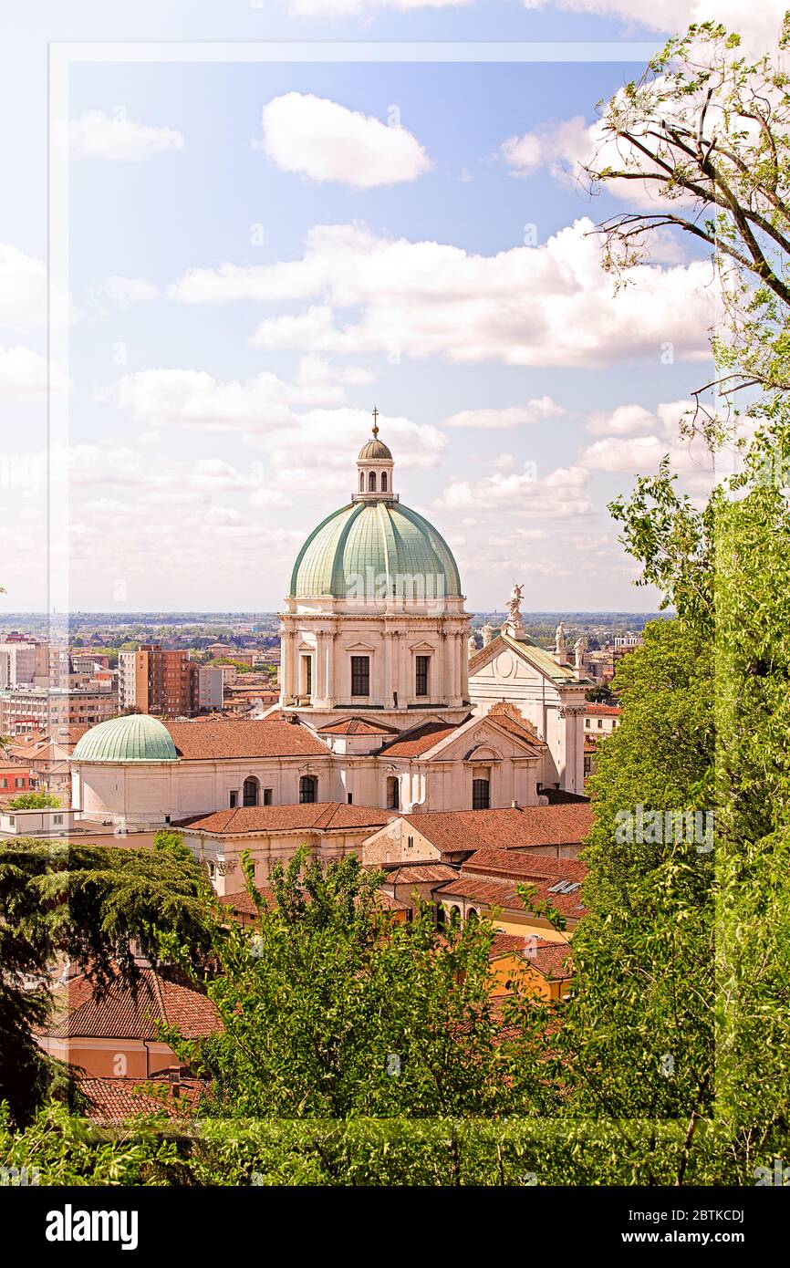 The beautiful historic city of Brescia with its tourist attractions ...