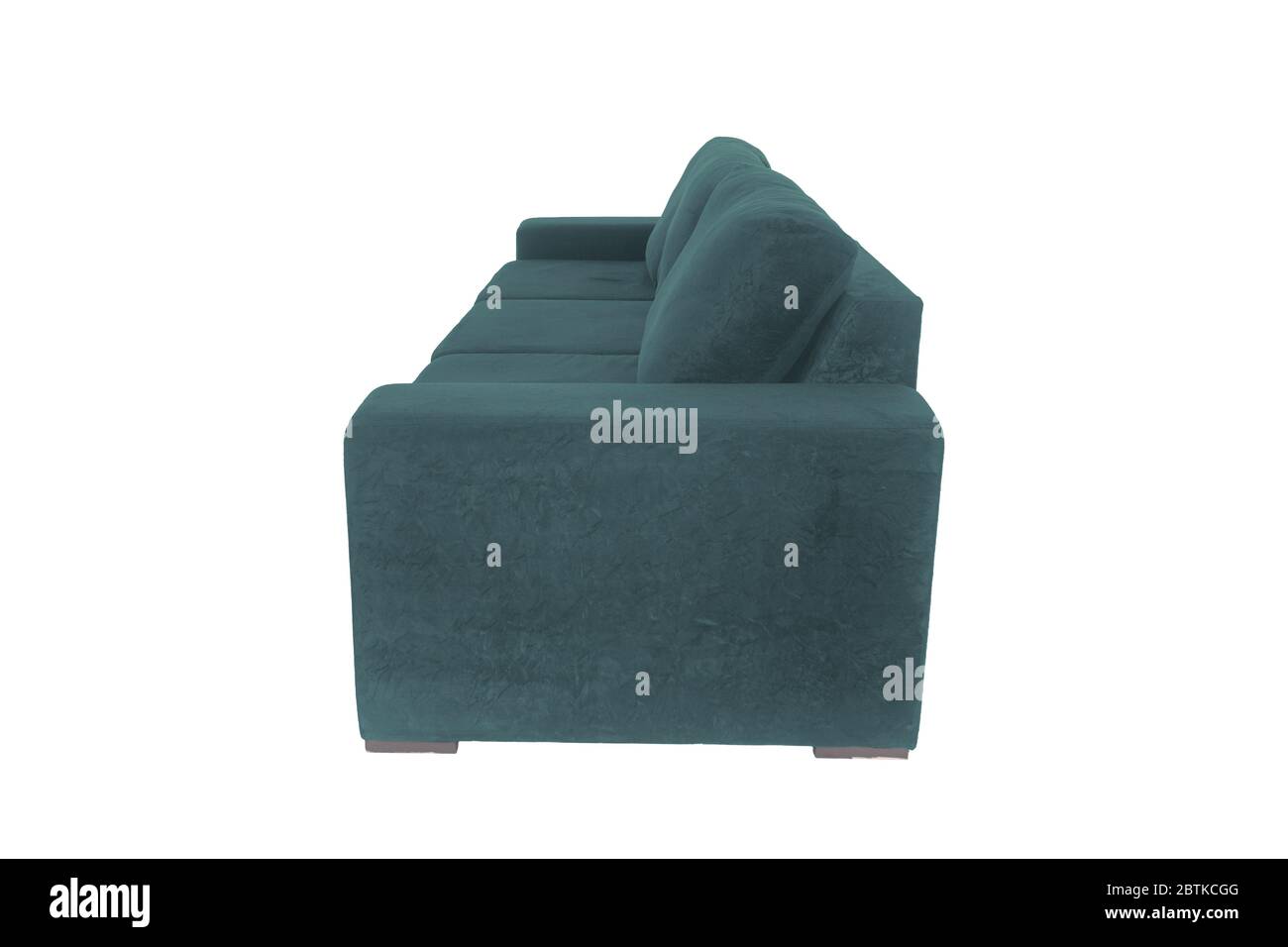 Studio shot of a beautiful modern sofa isolated on white background ...