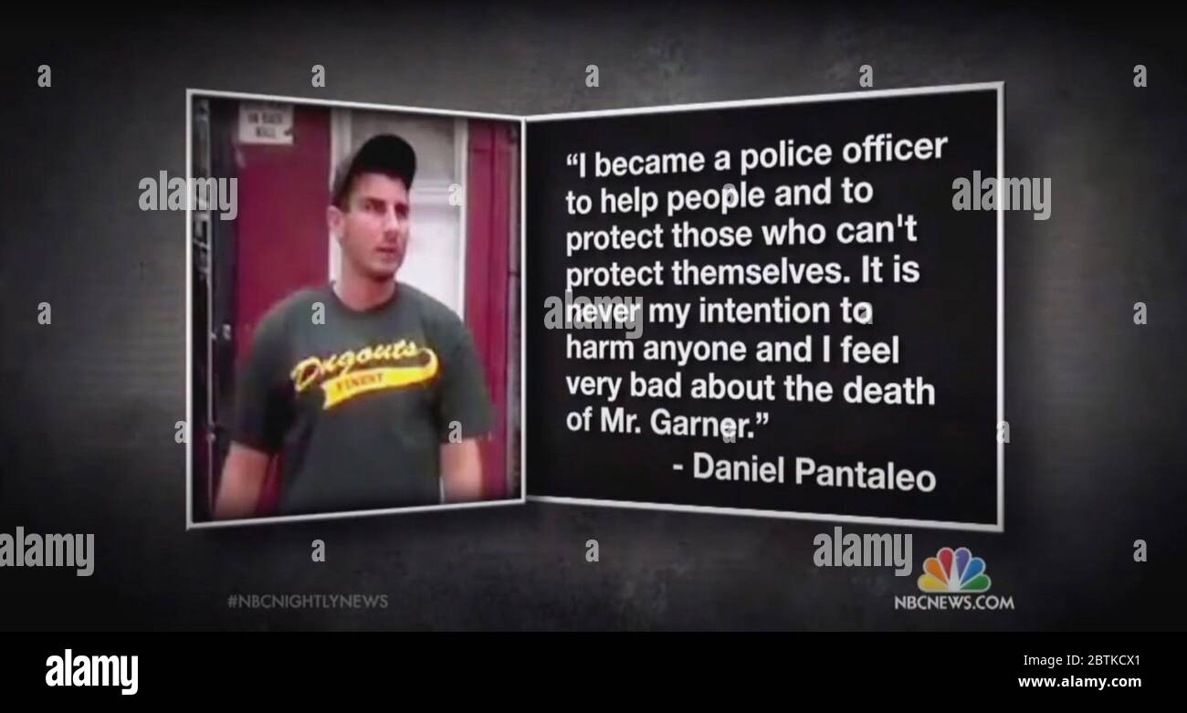 AMERICAN TRIAL: THE ERIC GARNER STORY, Daniel Pantaleo s statement ...
