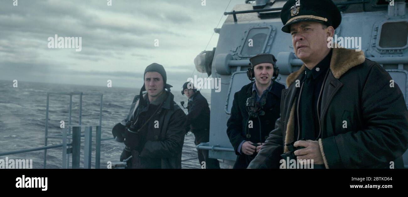 GREYHOUND, far left: Michael Carollo; far right: Tom Hanks, 2020 ...