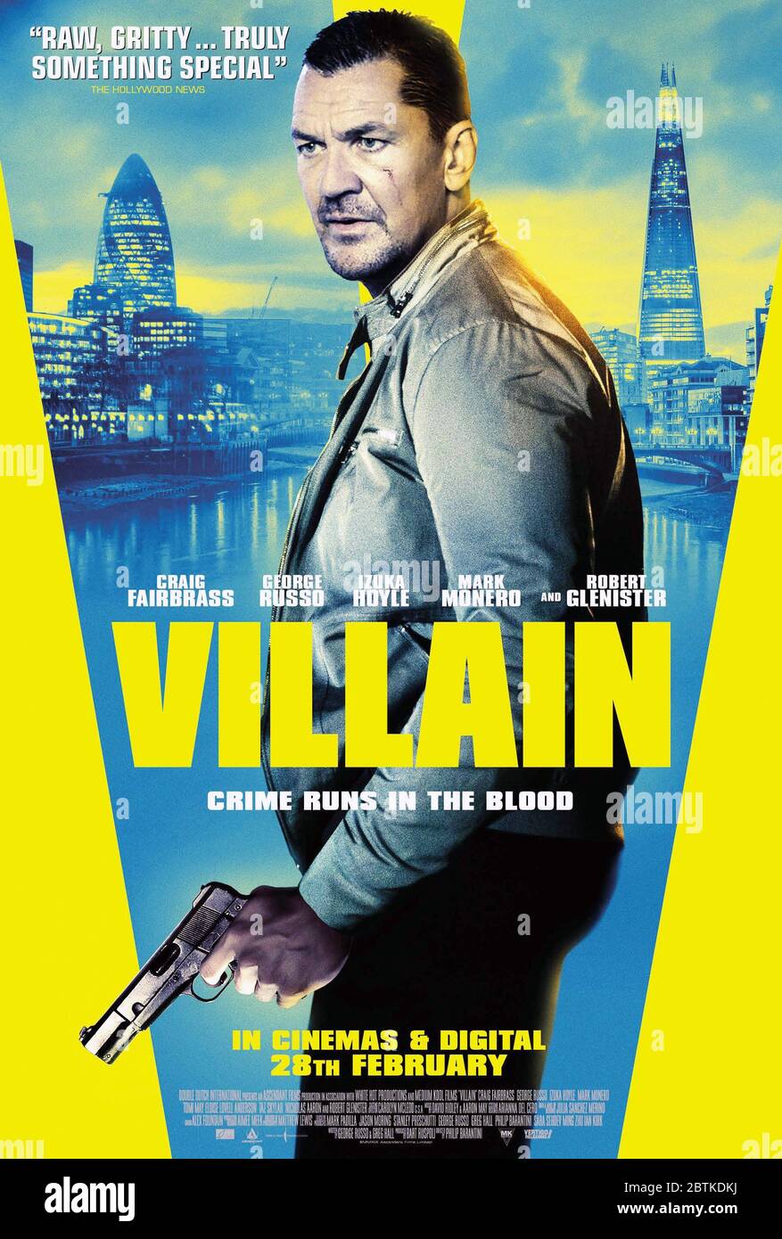 VILLAIN, British poster, Craig Fairbrass, 2020. © Saban Films ...