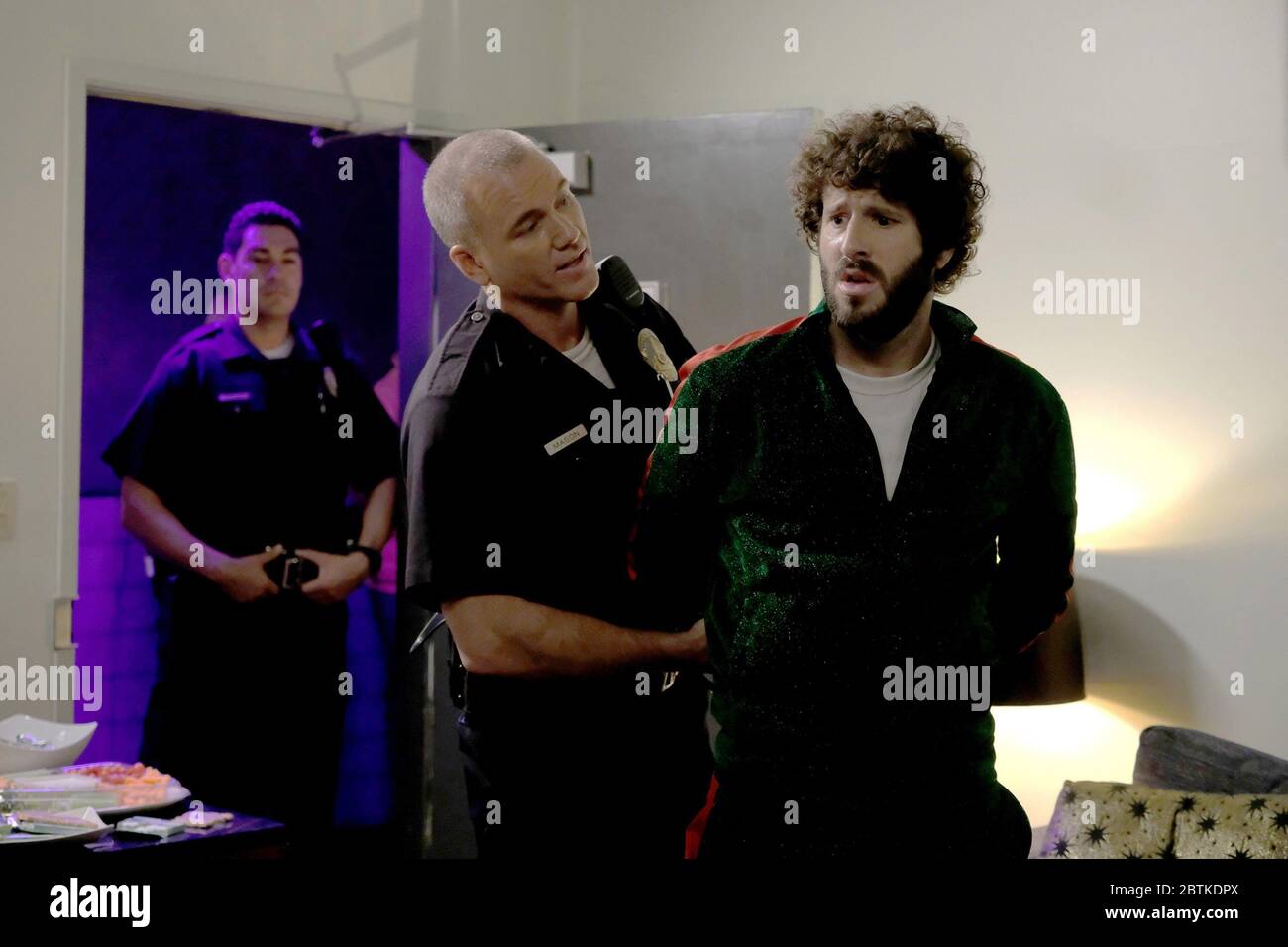 DAVE, foreground from left: Sean Carrigan, Dave Burd, Jail , (Season 1 ...