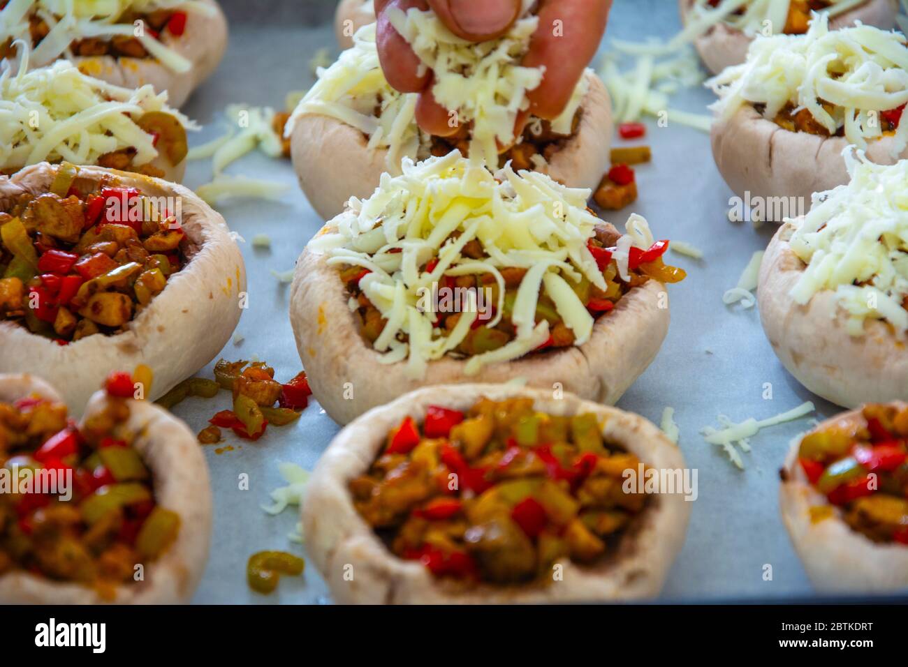 Sprinkling cheese hi-res stock photography and images - Alamy