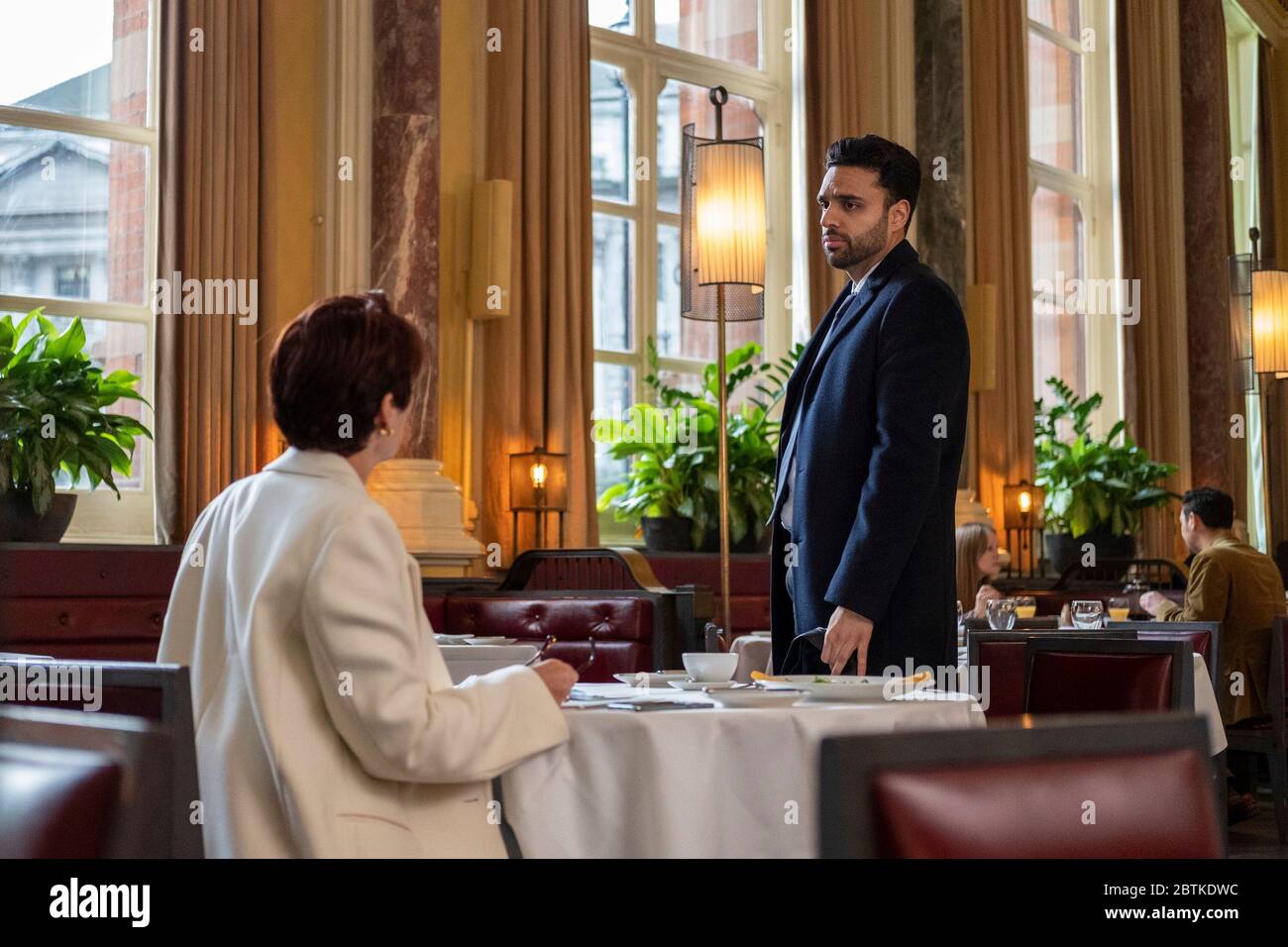 KILLING EVE, from left: Fiona Shaw, Raj Bajaj, Beautiful Monster ...