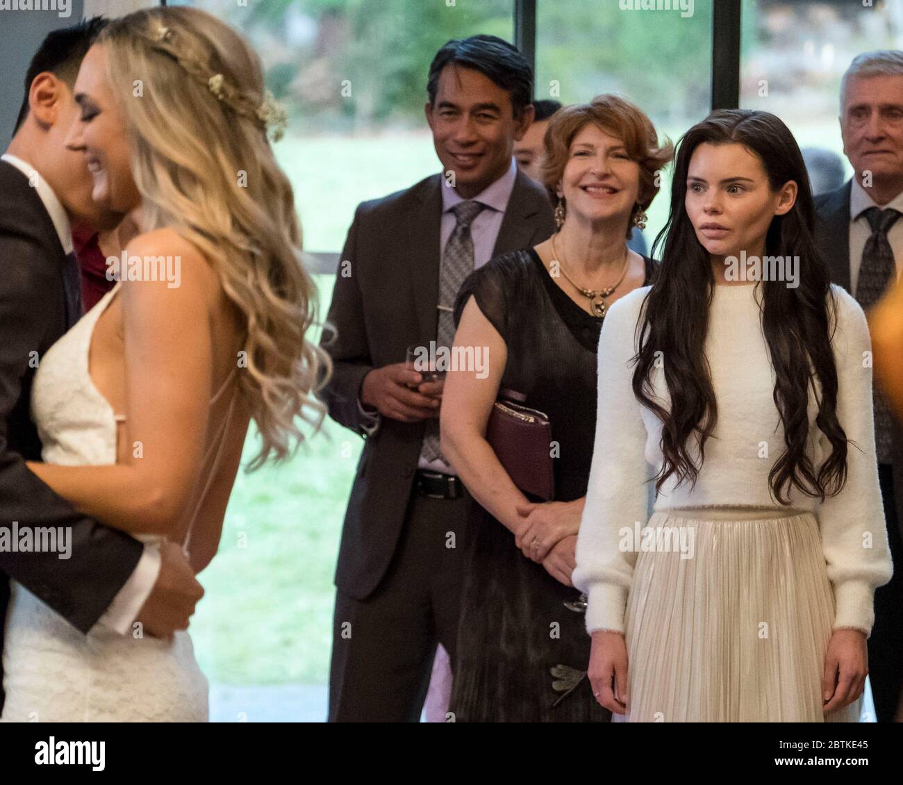 SIREN, foreground from left: Curtis Lim, Hannah Levien, Eline Powell ...