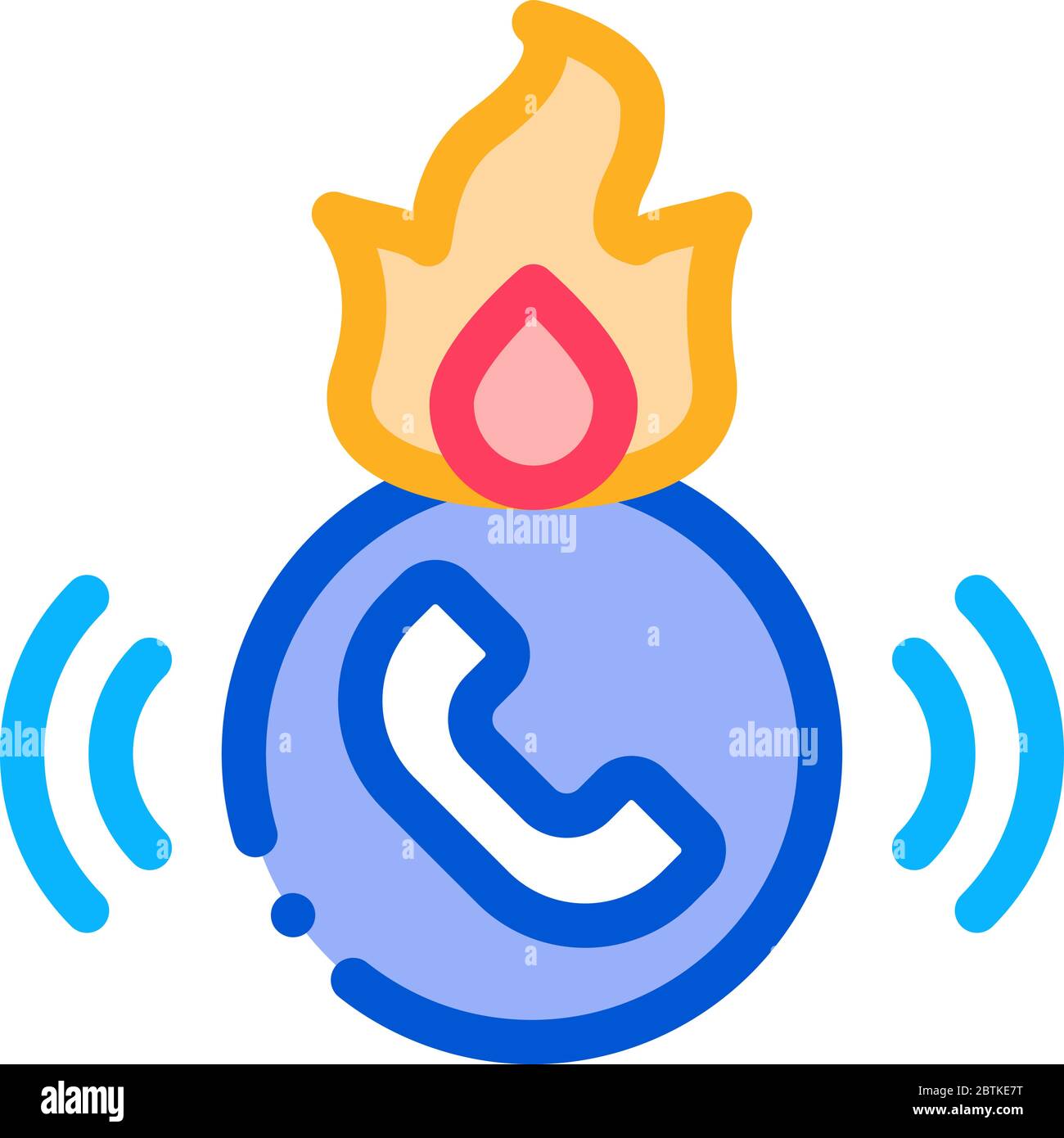 help hotline icon vector outline illustration Stock Vector Image & Art ...