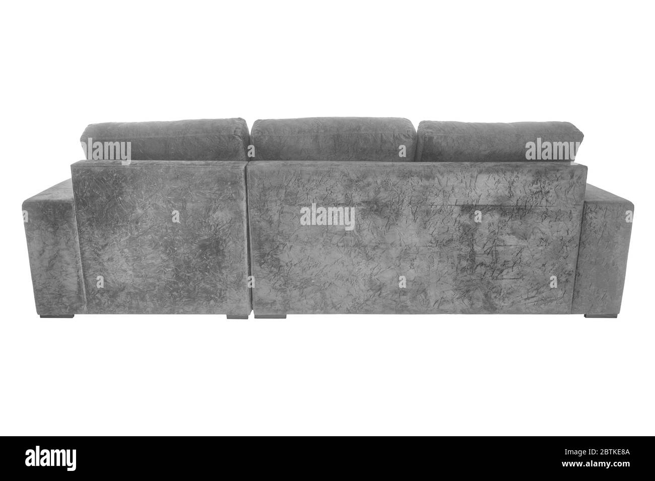 Studio shot of a beautiful modern sofa isolated on white background ...