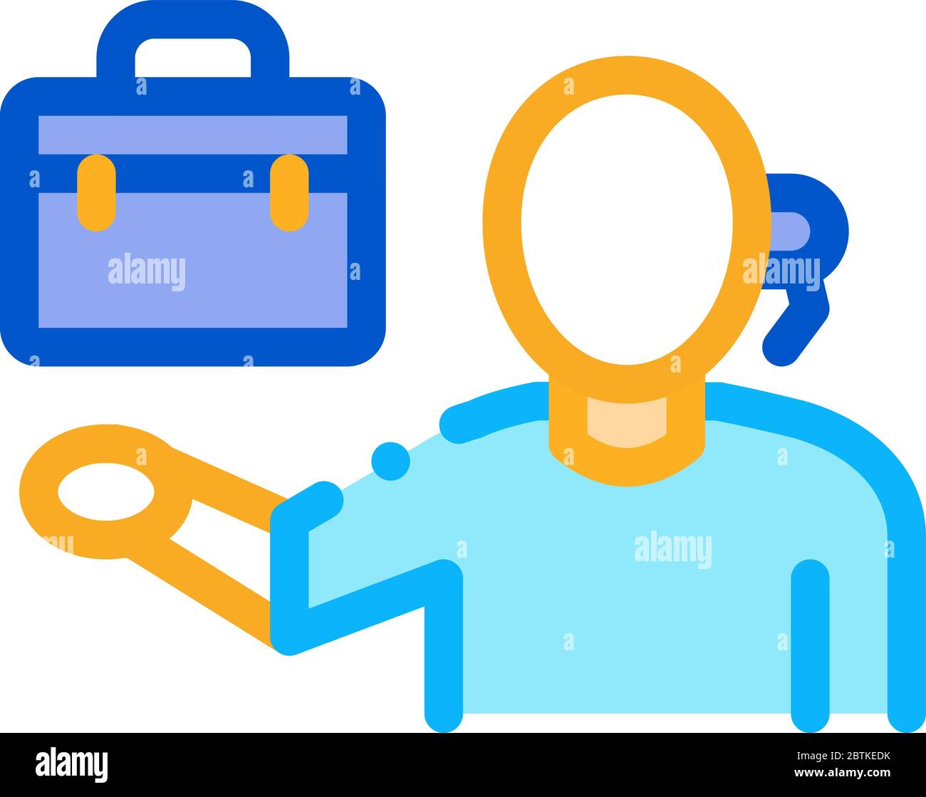 problems about work icon vector outline illustration Stock Vector Image ...