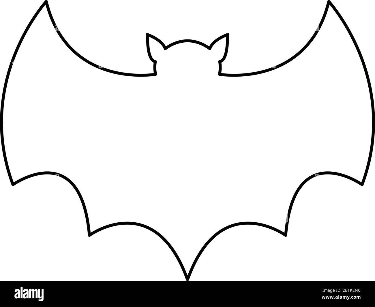 Bat icon vector sign cartoon Stock Vector Image & Art - Alamy
