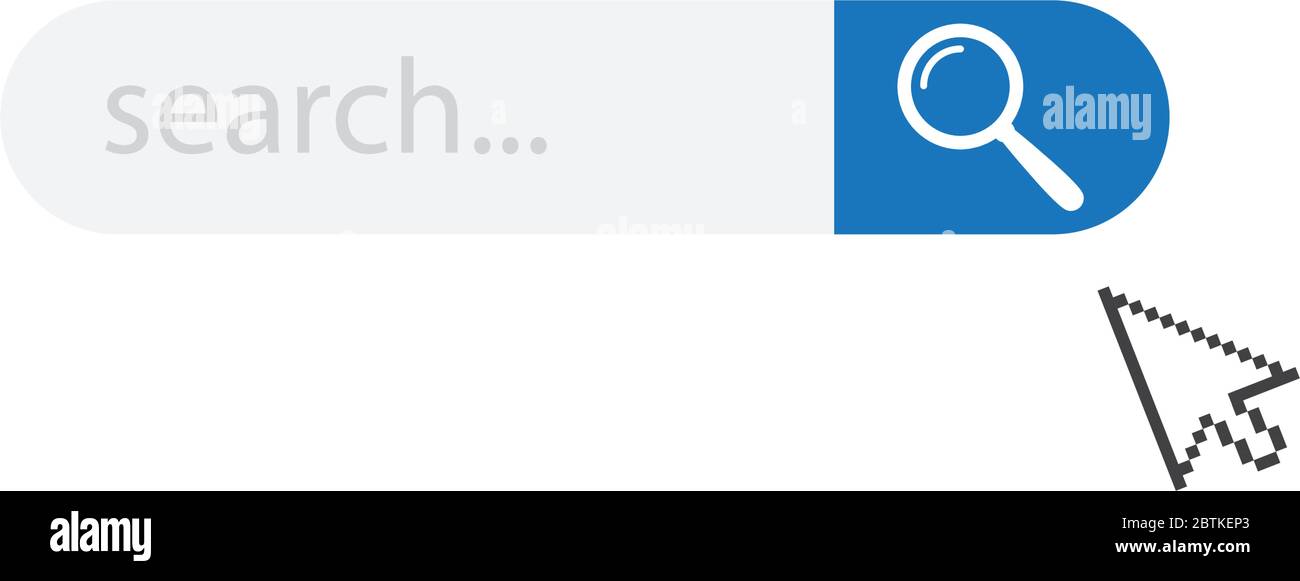 Set search bar vector Stock Vector Images - Alamy