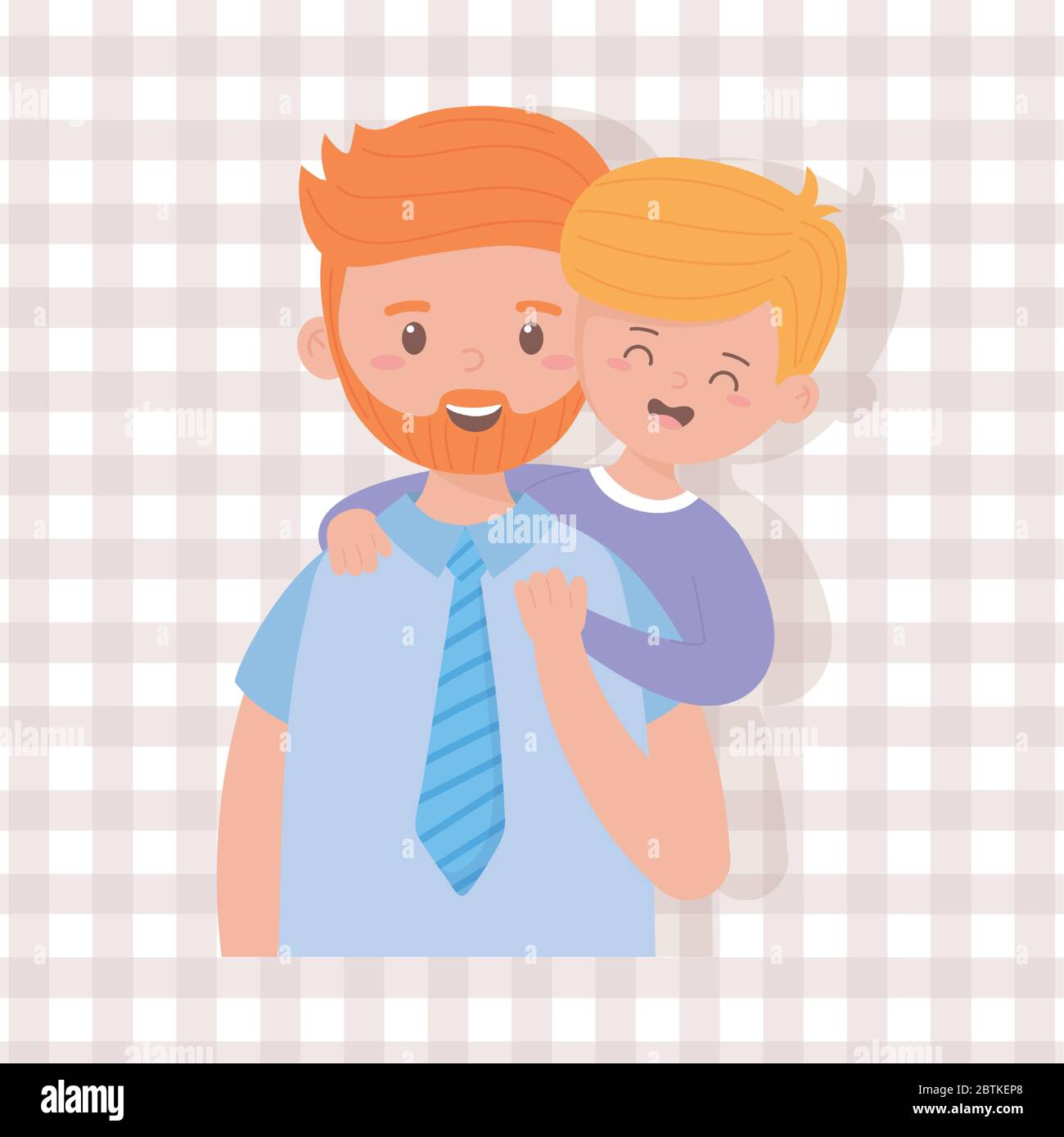 Father and son design, Family relationship and generation theme Vector ...