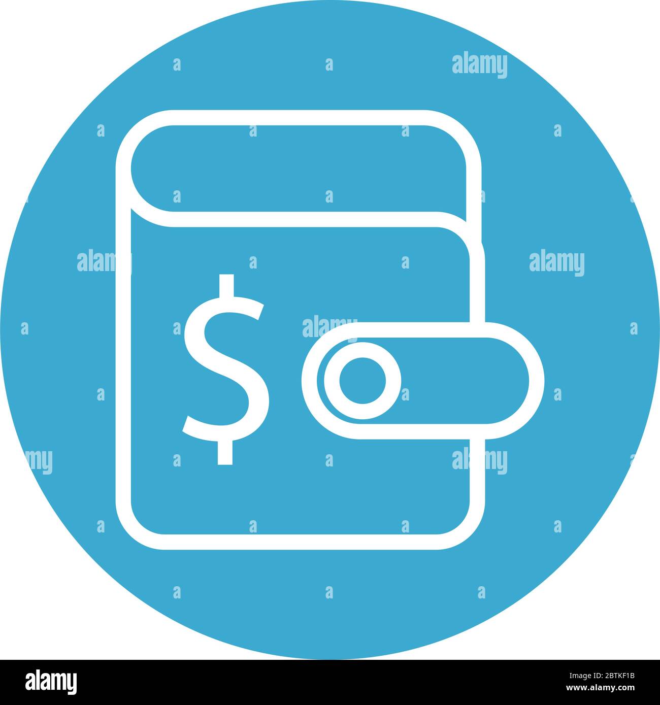 wallet with money dollar symbol line style Stock Vector Image & Art - Alamy