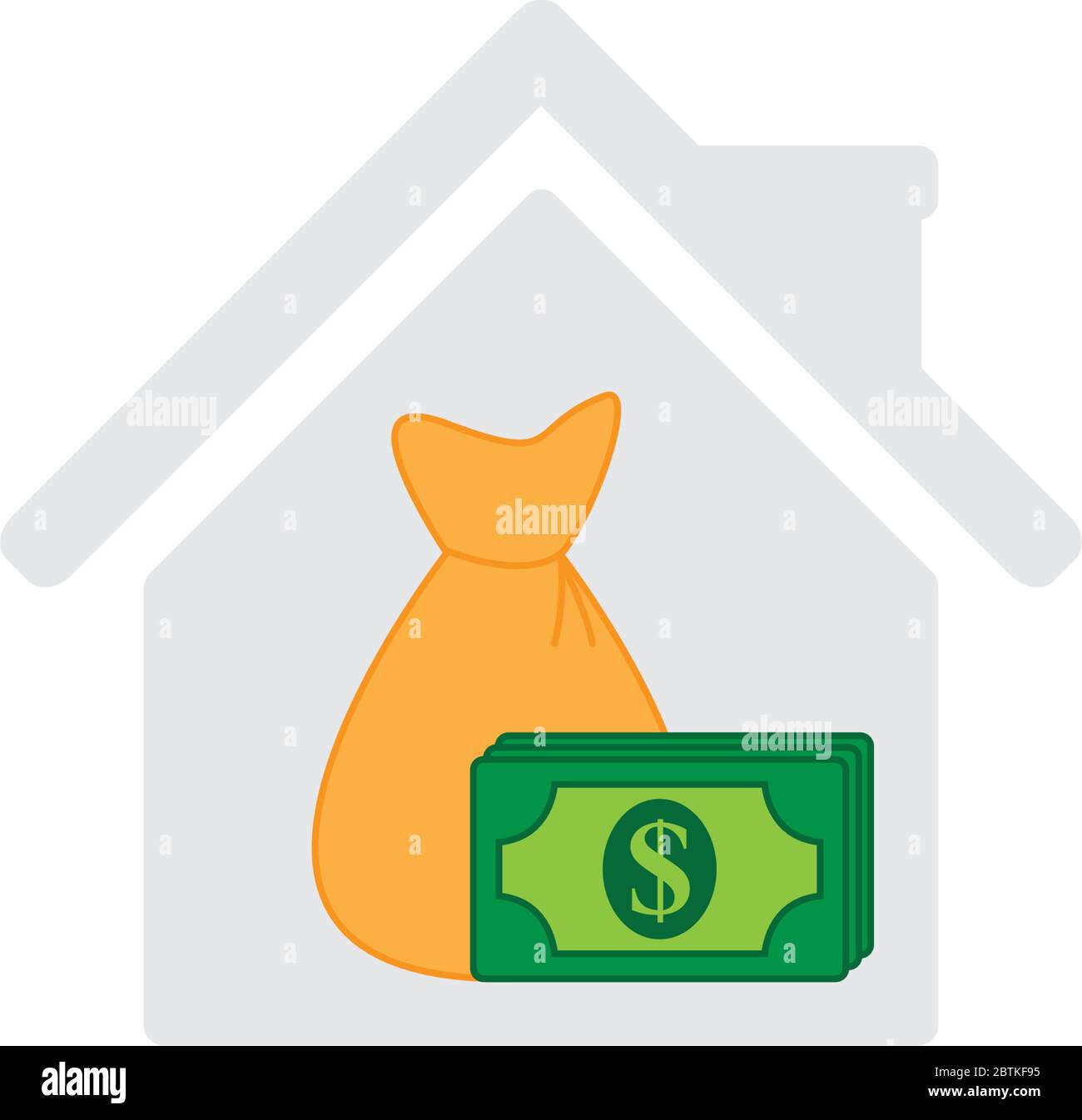 home money icon bank icon Stock Vector Image & Art - Alamy