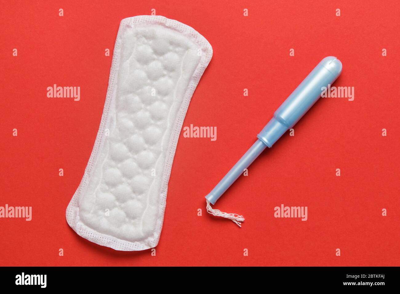Tampon on red background hi-res stock photography and images - Alamy