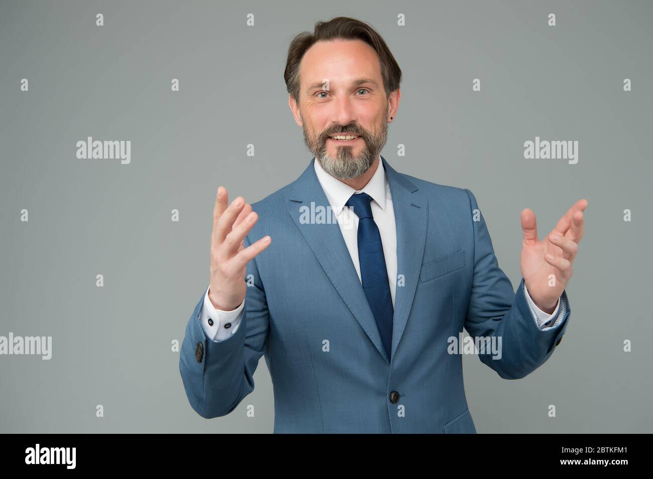 Formal teaching. Bearded man wear formal suit. Coach or teacher in ...