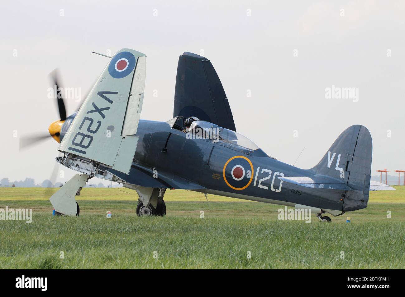 Flight of hawker fury and sea fury aircraft hi-res stock photography ...