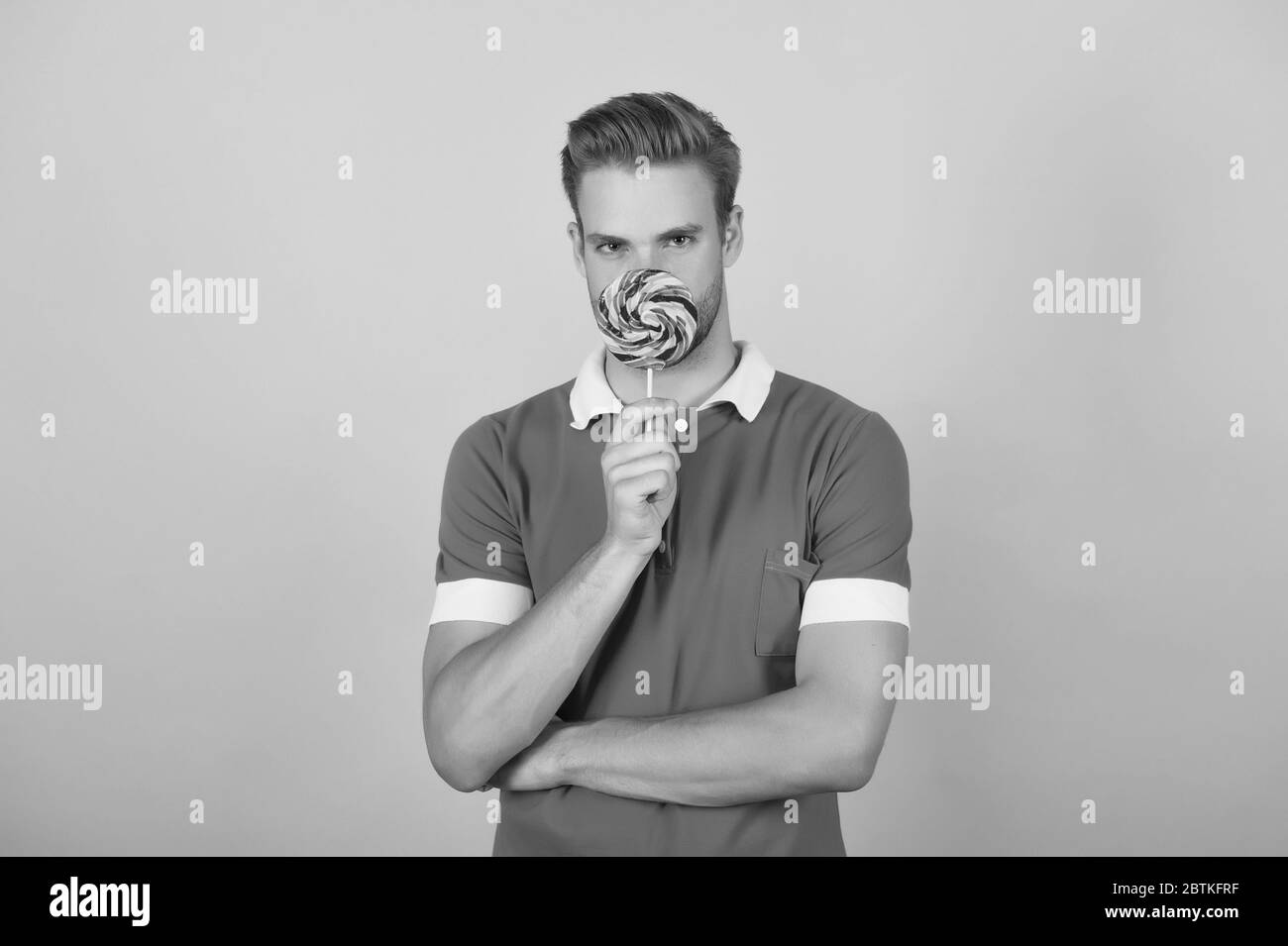 Happy eating sweets. Symbol of happiness. Sweet boy. Taste of childhood ...