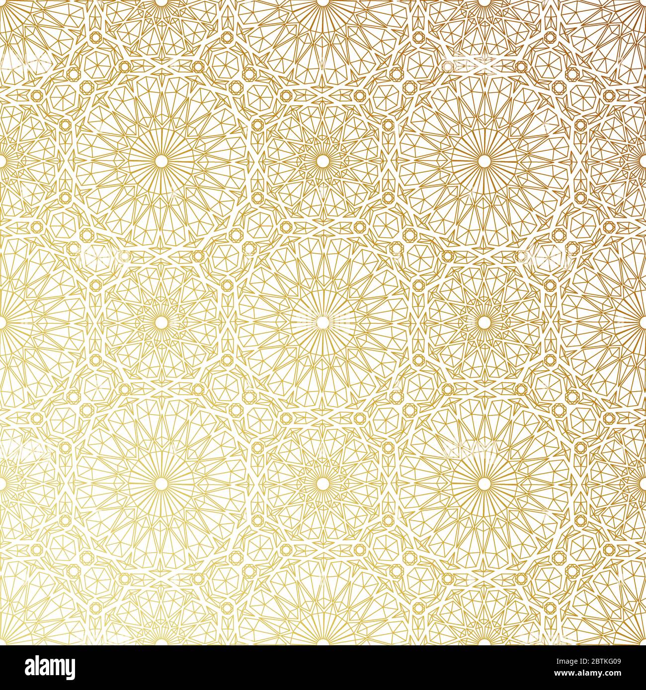 Geometric golden pattern.Vector illustration. Lace pattern.Linear ...