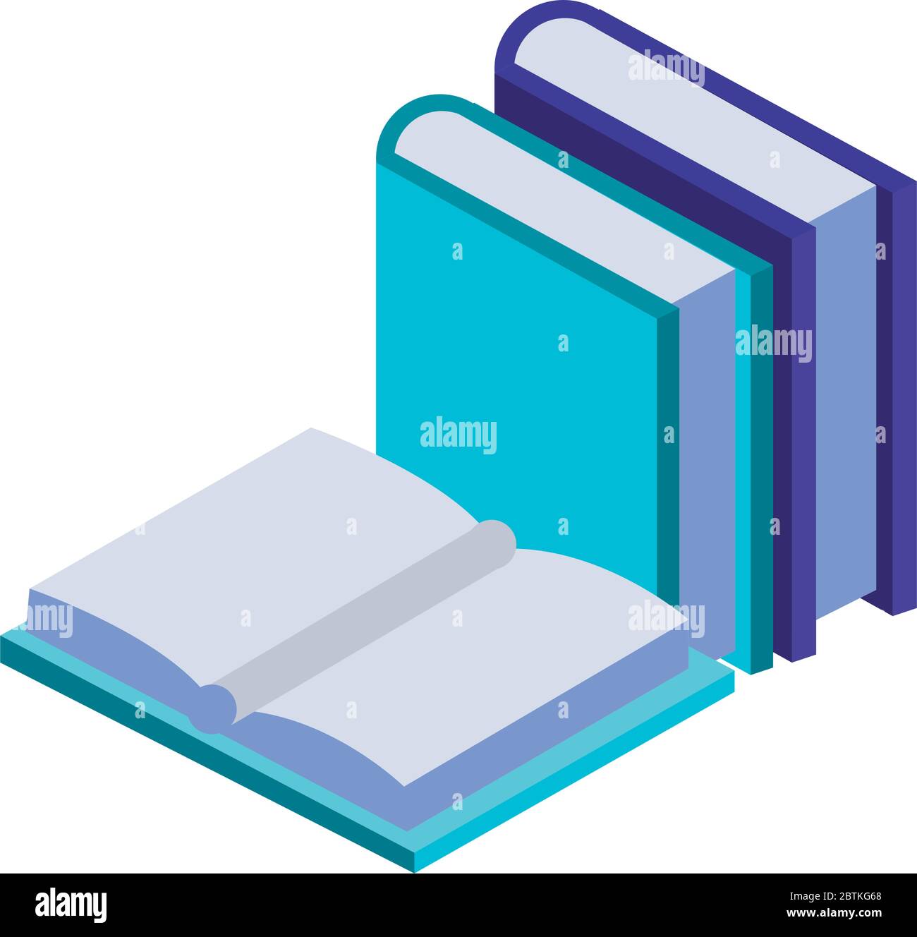 text books library isometric icons Stock Vector Image & Art - Alamy