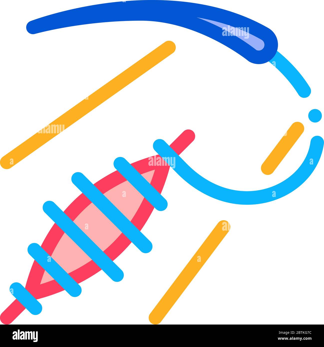 wound closure icon vector outline illustration Stock Vector Image & Art ...