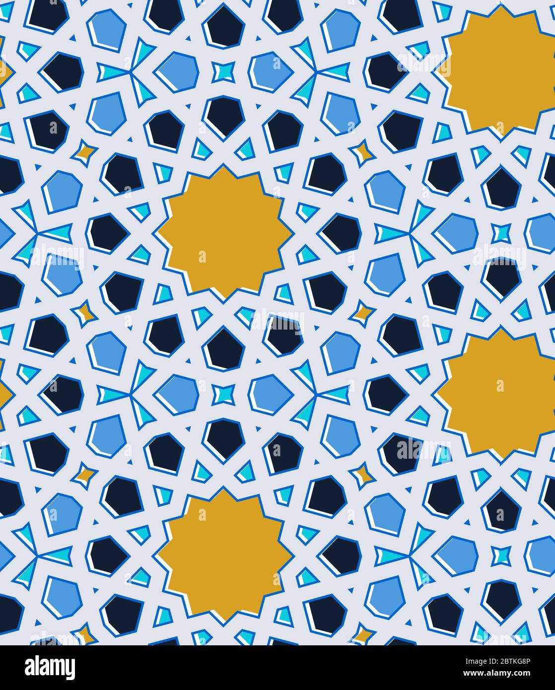 Eastern Islamic traditional mosaic.Seamless pattern.Vector illustration ...