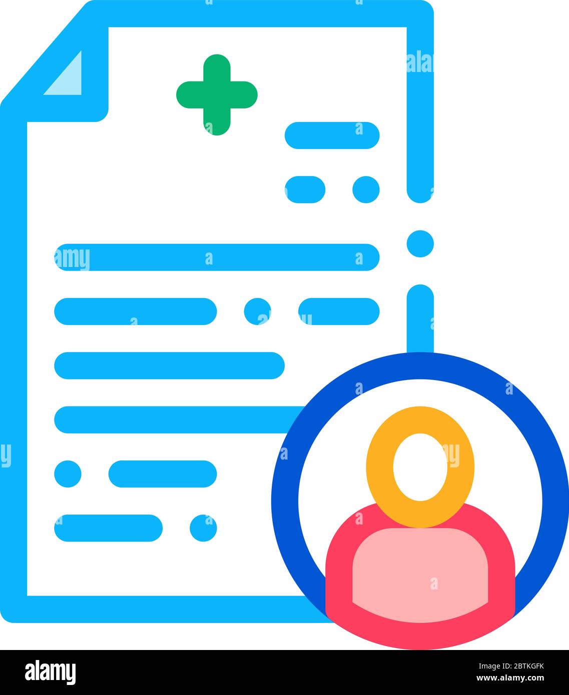 patient medical record icon vector outline illustration Stock Vector ...