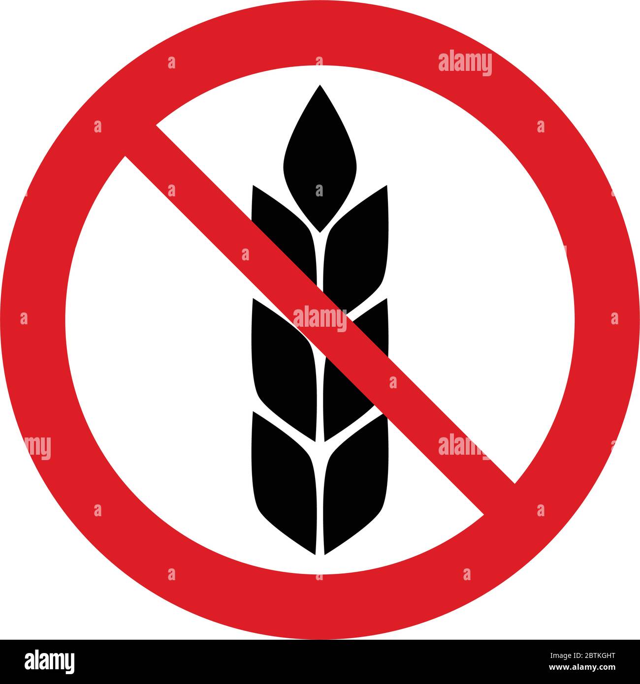 gluten free sign no wheat sign Stock Vector Image & Art - Alamy