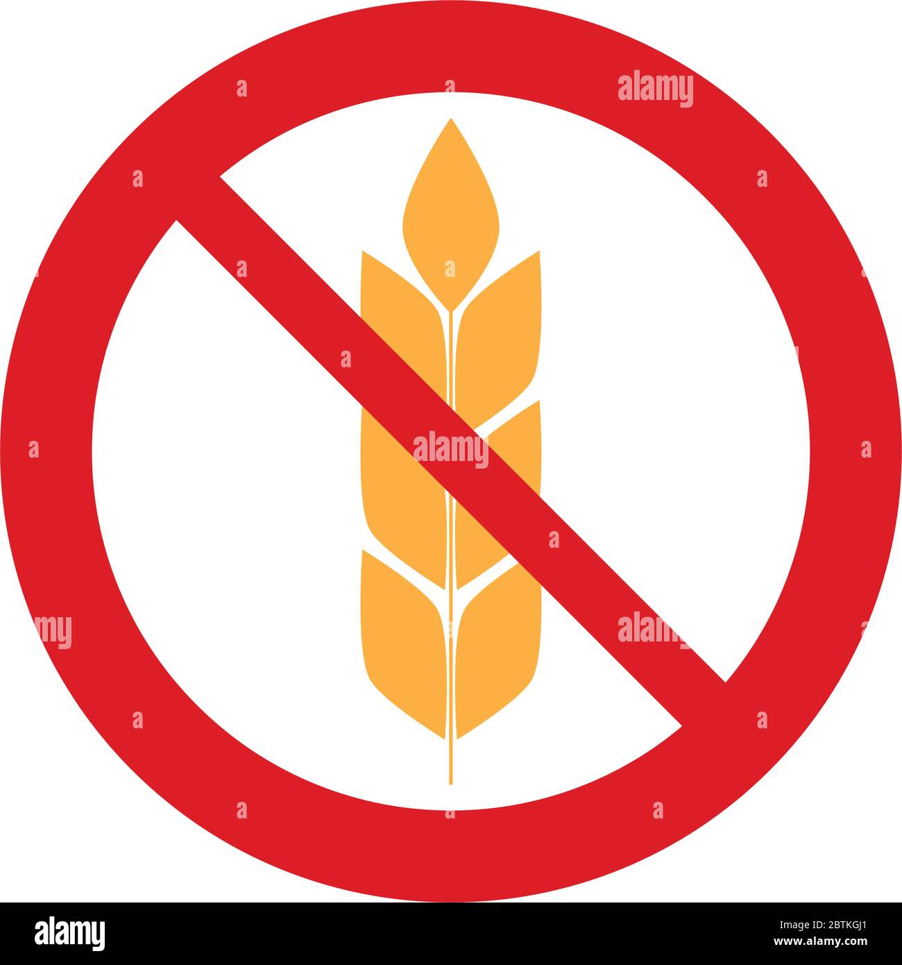 gluten free sign no wheat sign Stock Vector Image & Art - Alamy